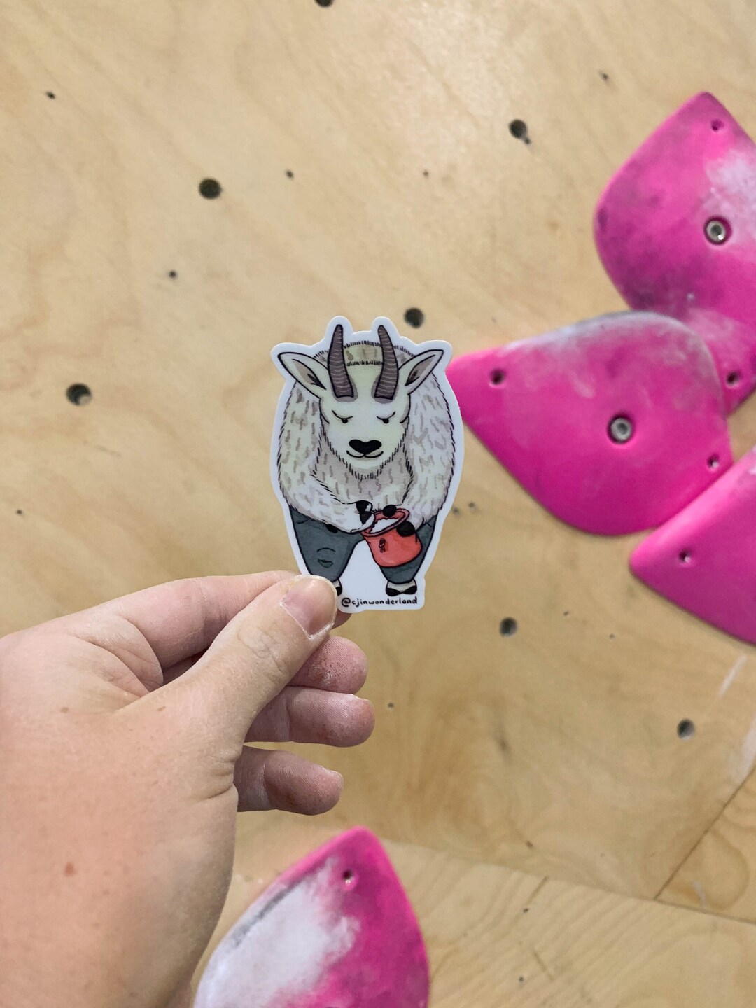 Mountain Goat Climbing Sticker | Bouldering Sticker | Top Rope Sticker ...