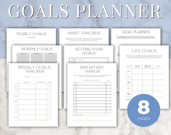 Book Tracker Reading List Downloadable and Printable PDF - Etsy