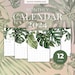 Printable Monstera Watercolour Calendar 2024, Monthly Calendar With ...