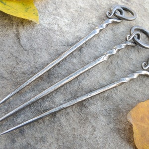 Forged Medieval Viking Pin, Fork. - Etsy