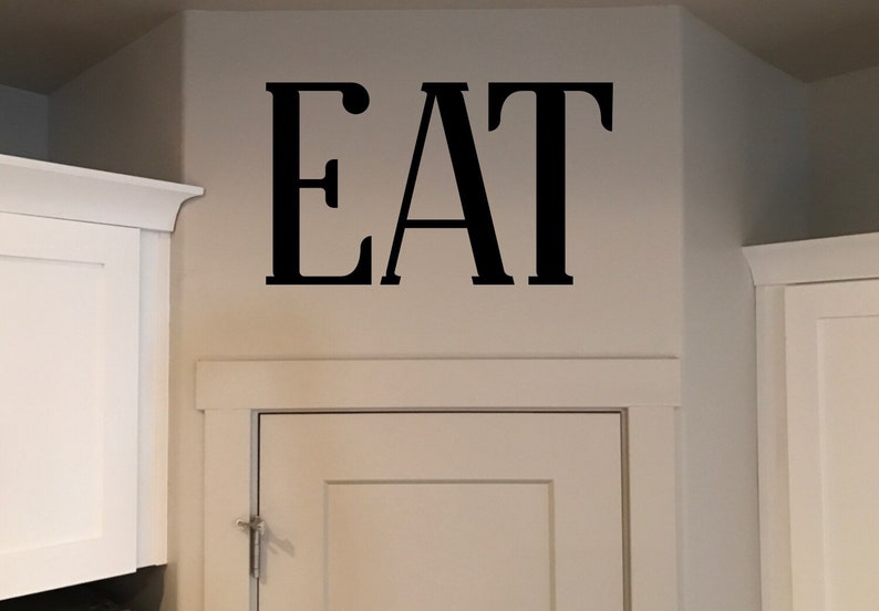 Eat Letters Kitchen Wall Decal Eat Wall Decal Dining Room | Etsy