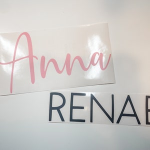 Personalized Nursery Name Sign Wall Decal Girl Boy, Kids Teen Room ...