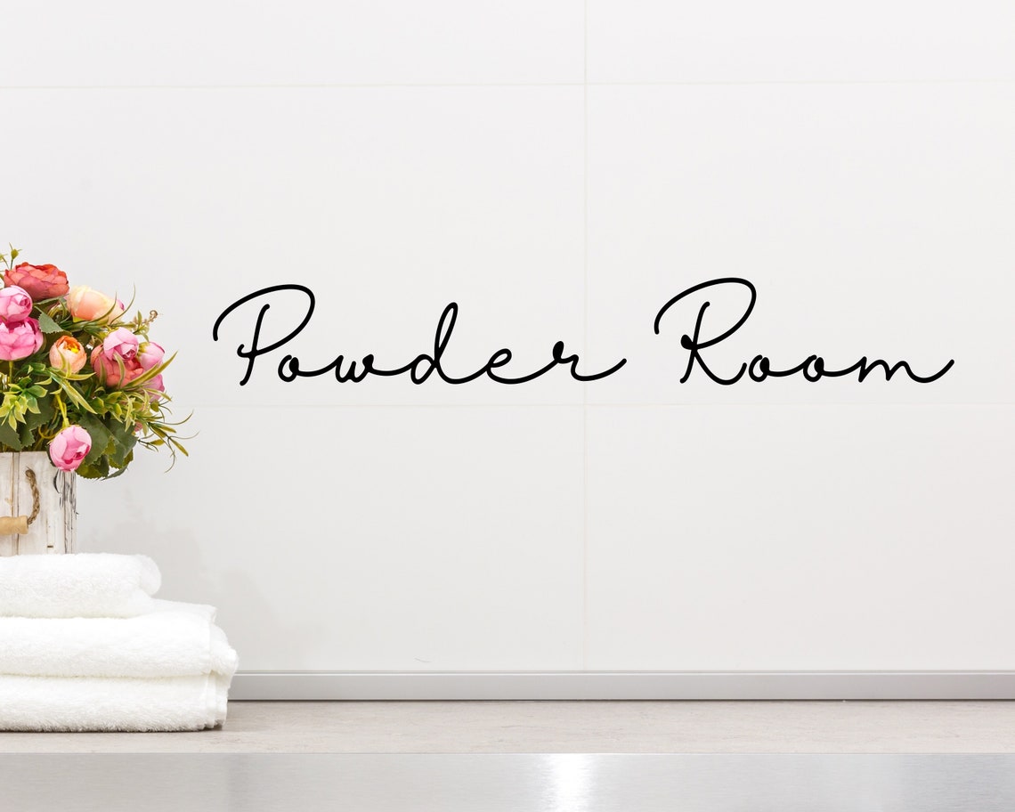 Bathroom Wall Art Decor Signs Quotes Wall Decals Bathroom | Etsy