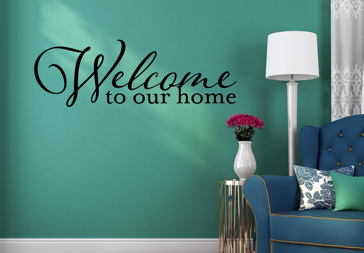 Welcome Decal Front Door Entryway Decor Porch Decor Decal | Etsy