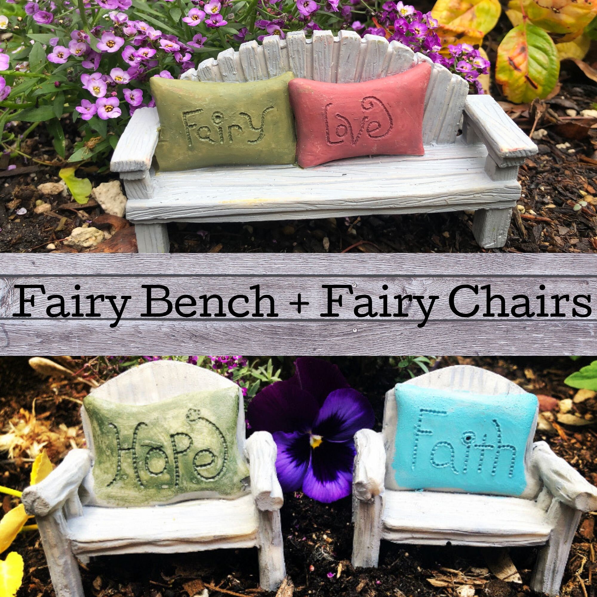 Fairy Garden Benches or Potted Plant Decoration Miniature - Etsy