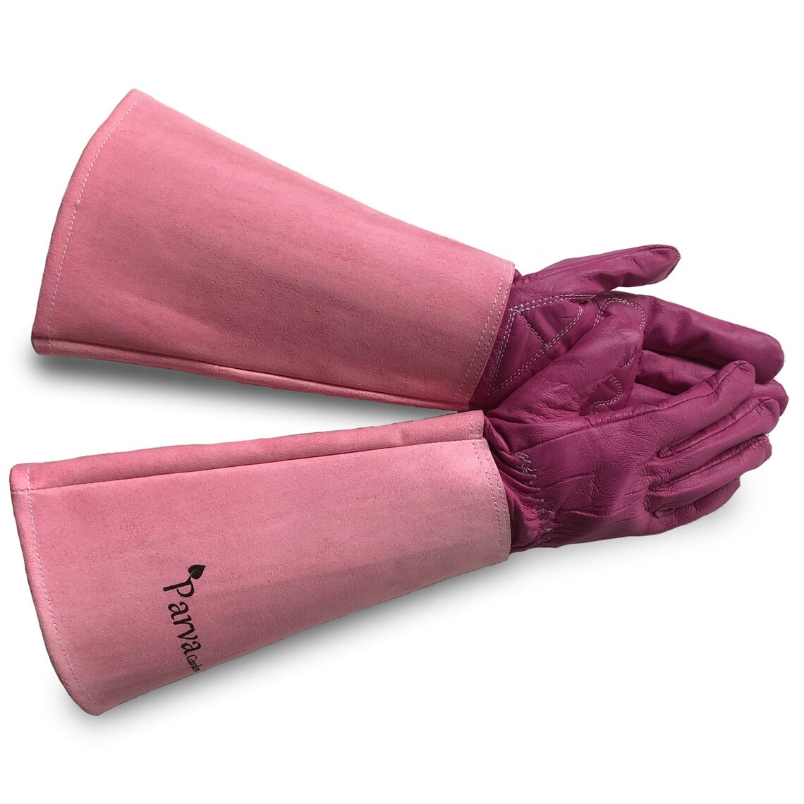 Pink Elbow Length Gardening Gloves Gauntlet Style Ladies | Etsy