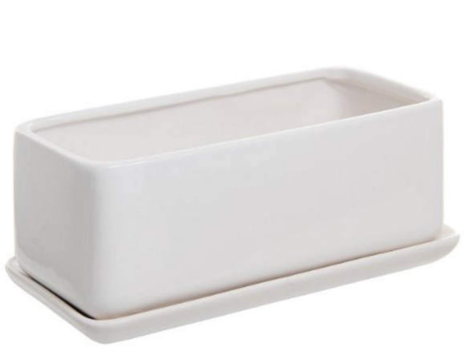 Modern Table Decor Succulent and Herb Planter Pot with Tray | Etsy