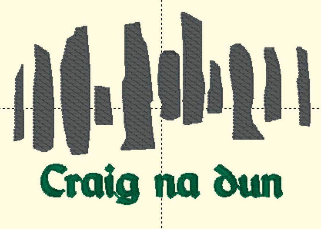 DIGITAL FILE Craig Na Dun 4x4 5x7 in the Hoop Embroidery Design - Etsy