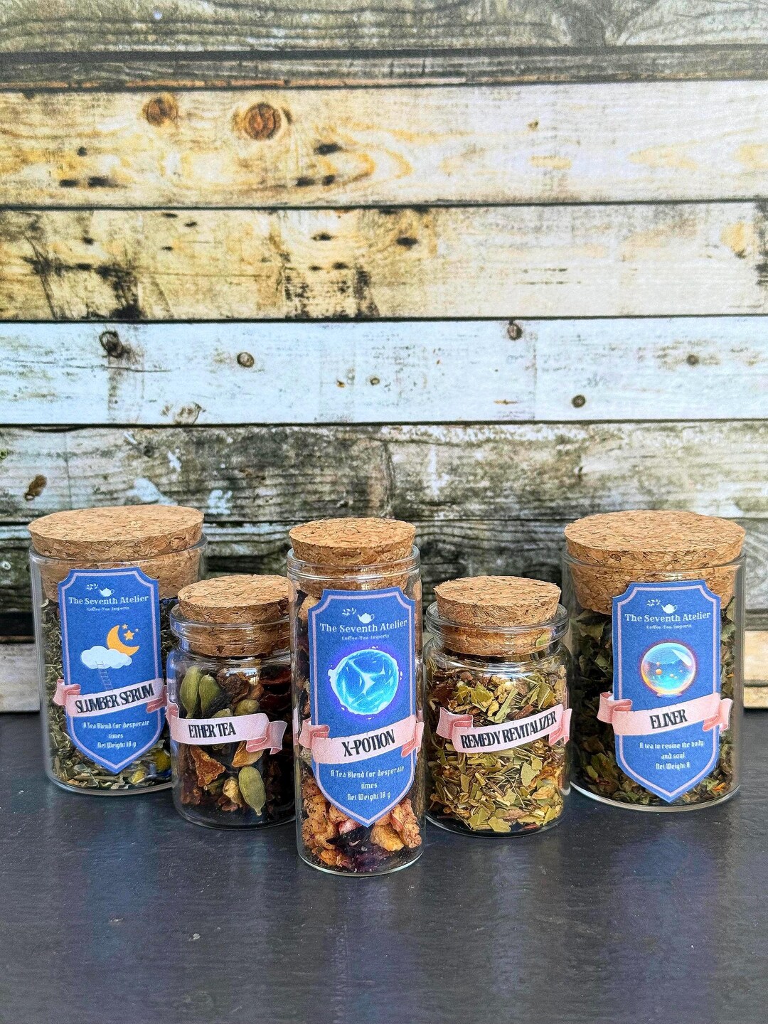 DND Gifte Tea Gaming Gift Loose Leaf Fantasy Brew Custom Jar Blue Label ...