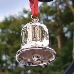 Sterling Silver Bell Ornament - Etsy