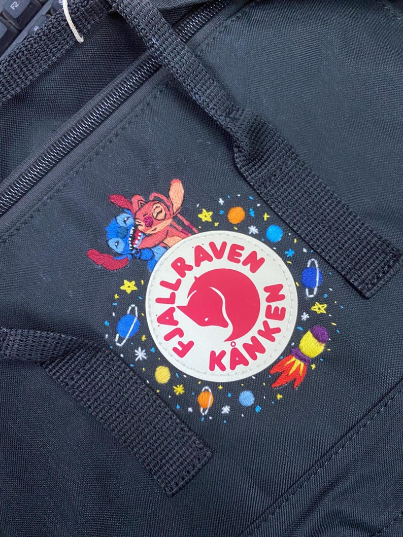 Kanken Stitch Embroidery, Custom Hand Embroidered Fjallraven Kanken ...