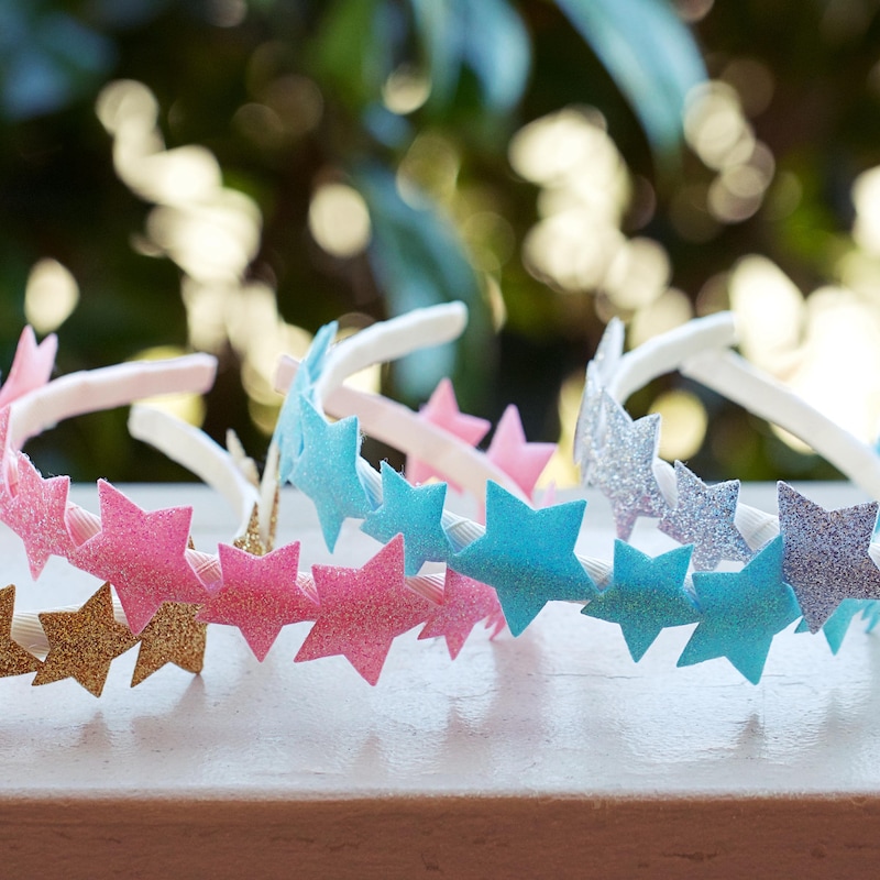 Silver Star Headband - Etsy