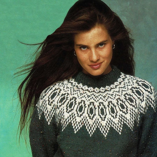 Ladies Gorgeous Nordic Style Fair Isle Sweater Vintage - Etsy