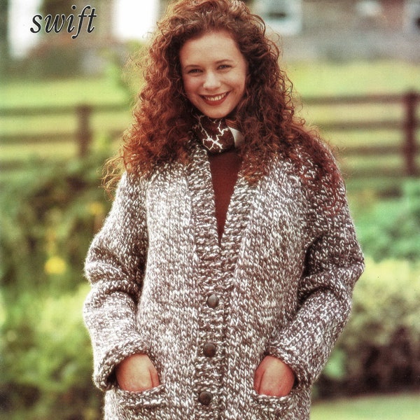 Chunky Knit Cardigan Pattern - Etsy