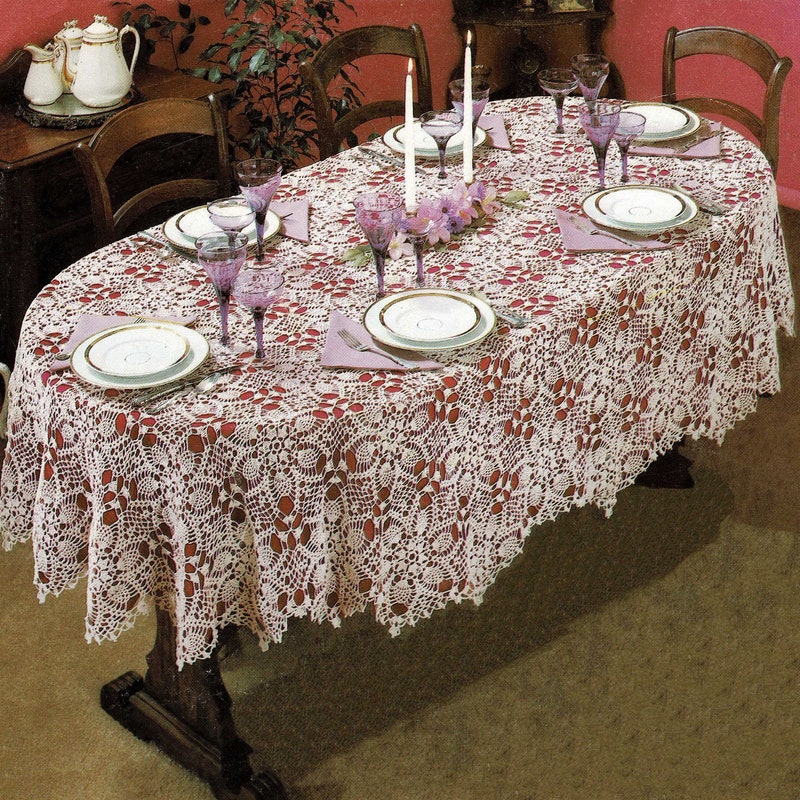 Crochet Tablecloth - Etsy