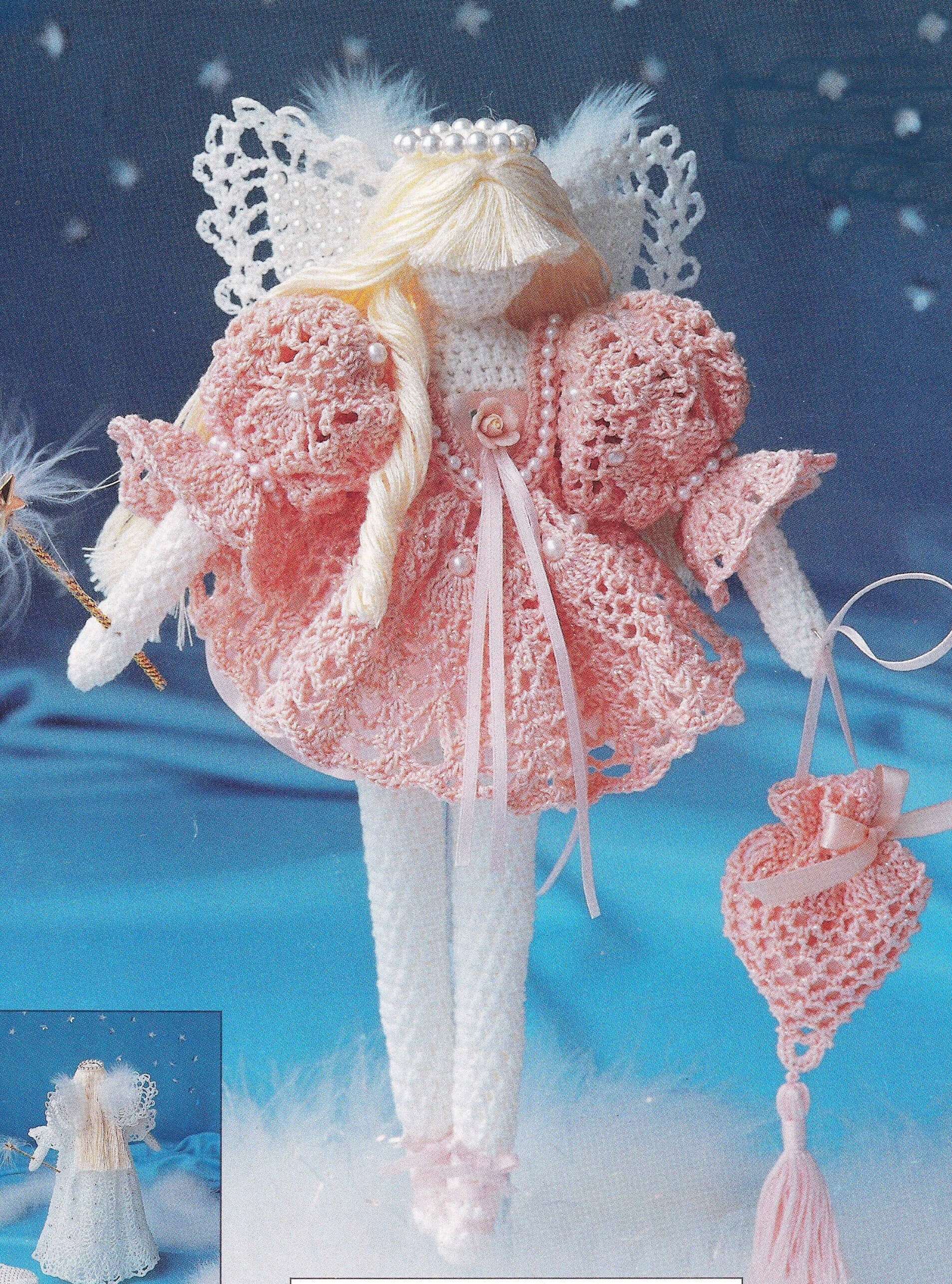 Crochet Lace Angel and Tooth Fairy, Vintage Crochet Pattern, PDF ...