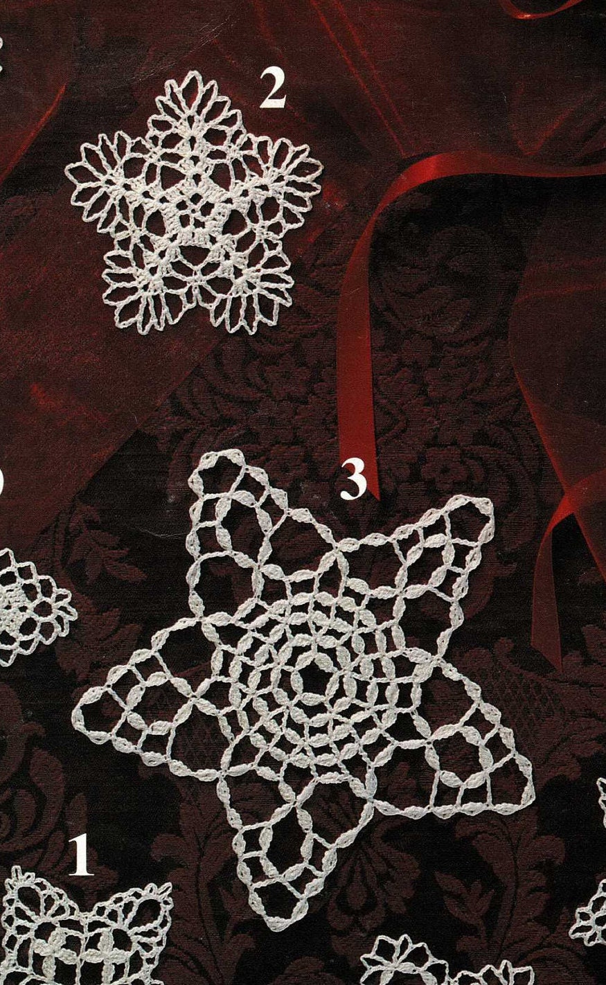Crochet Lace Christmas Stars, Vintage Crochet Pattern, PDF, Digital ...