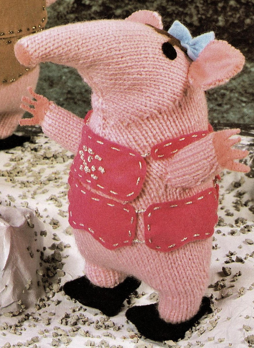 Two Fabulous Clanger Soft Toys, Vintage Knitting Pattern, PDF, Digital ...
