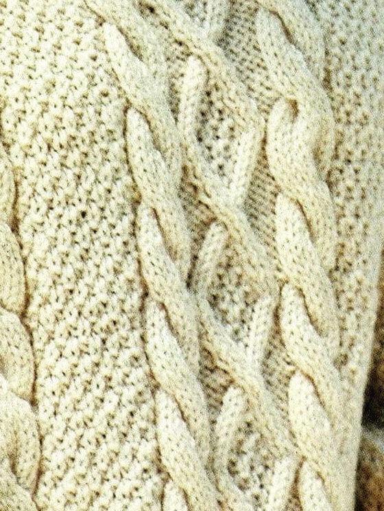 Ladies Classic Aran Sweater With Crew Neck and Raglan Sleeves - Etsy UK