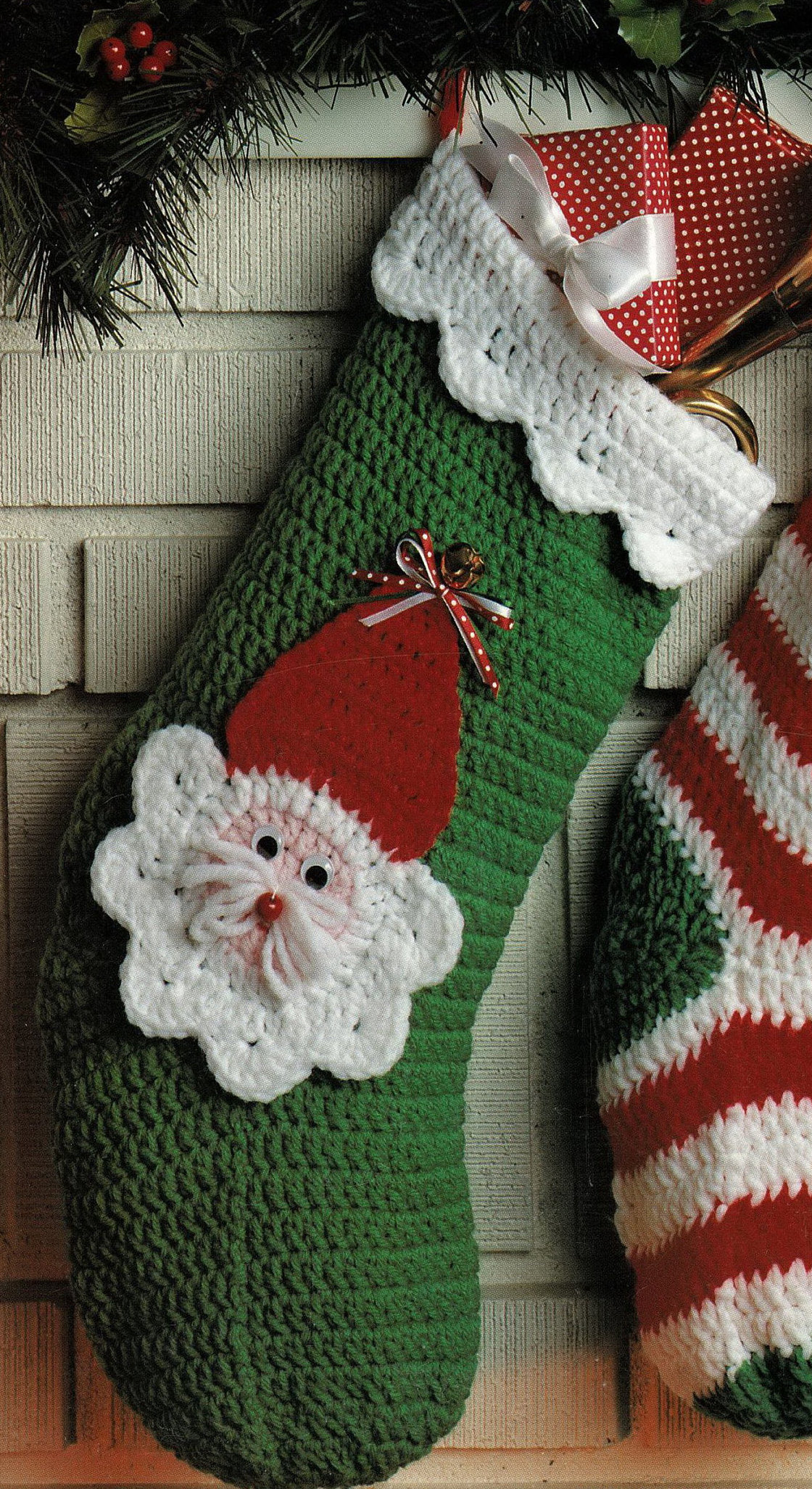 Lovely Crochet Christmas Stockings Vintage Crochet Pattern - Etsy