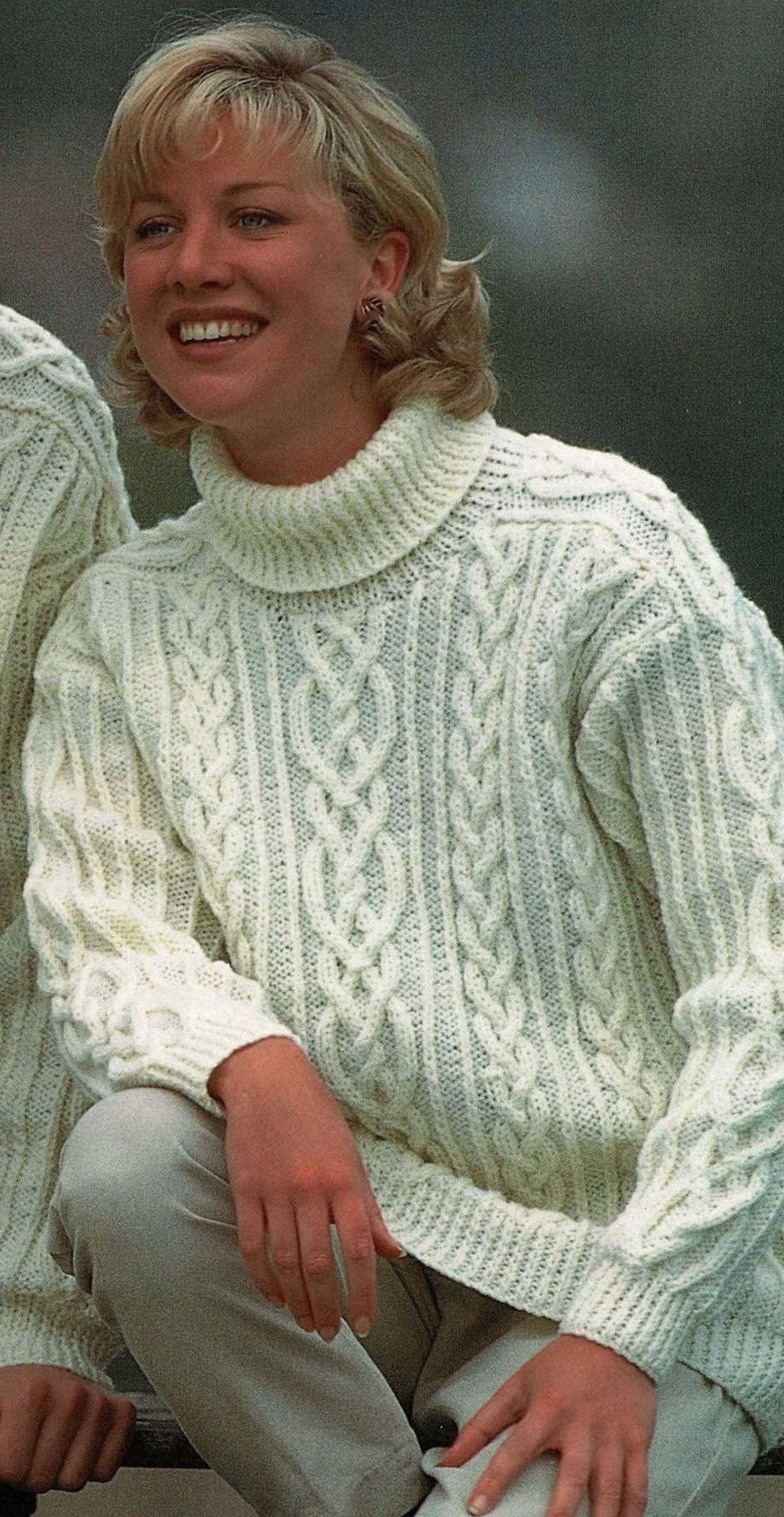 Classic Aran Saddle Shoulder Sweater for Men Women Boys and - Etsy