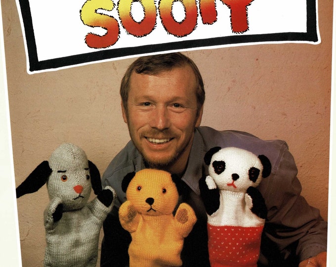 Cute Sooty Sweep and Soo Knitted Hand Puppets Vintage - Etsy
