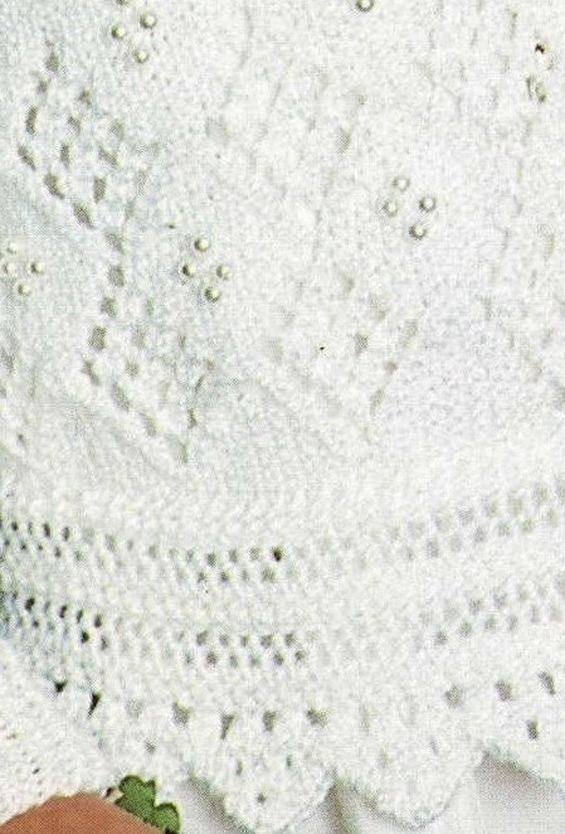 Toddlers and Girls Pretty Cardigan With Diamond Pattern and Lace Lower ...