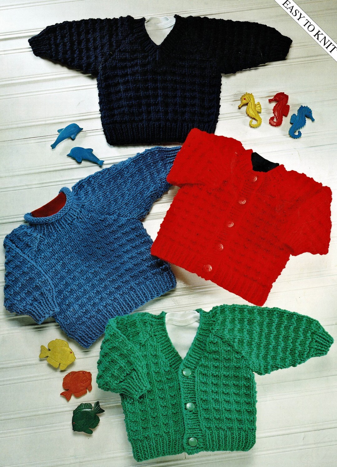 Babies, Toddlers and Childrens Lovely "easy Knit" Chunky Sweaters and ...