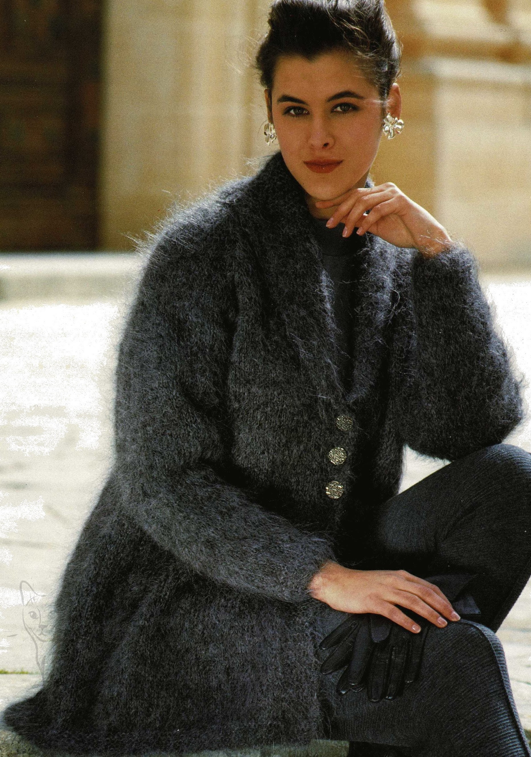 Ladies Gorgeous Mohair Flared Jacket With Raglan Sleeves and - Etsy