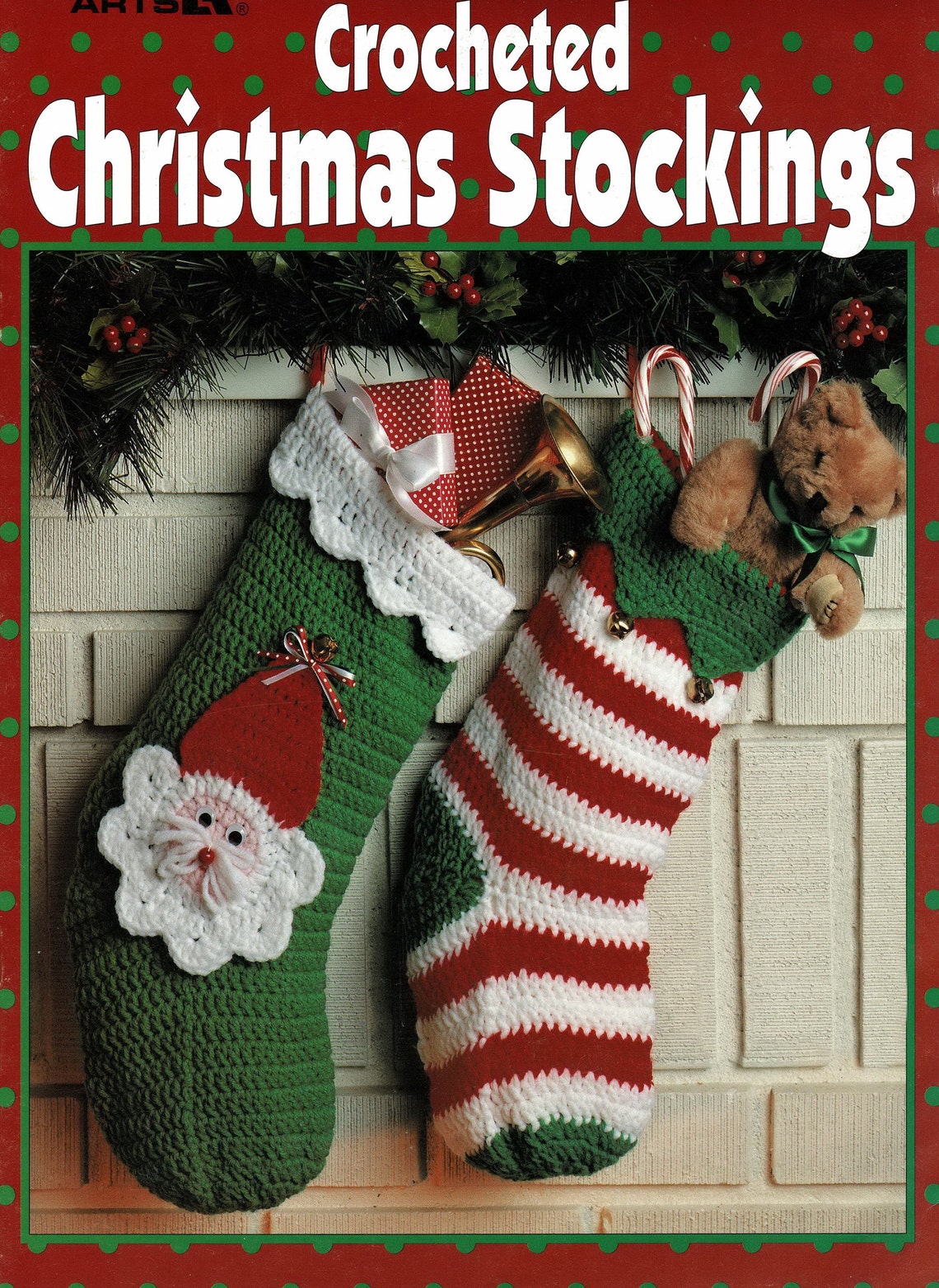 Lovely Crochet Christmas Stockings Vintage Crochet Pattern - Etsy