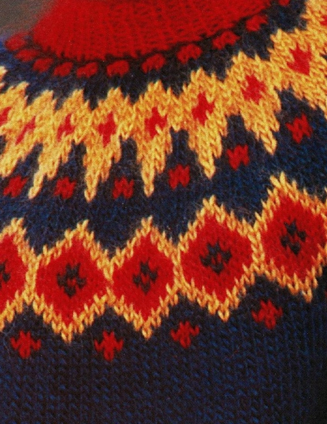 Ladies Traditional Nordic Style Fair Isle Sweater Vintage | Etsy