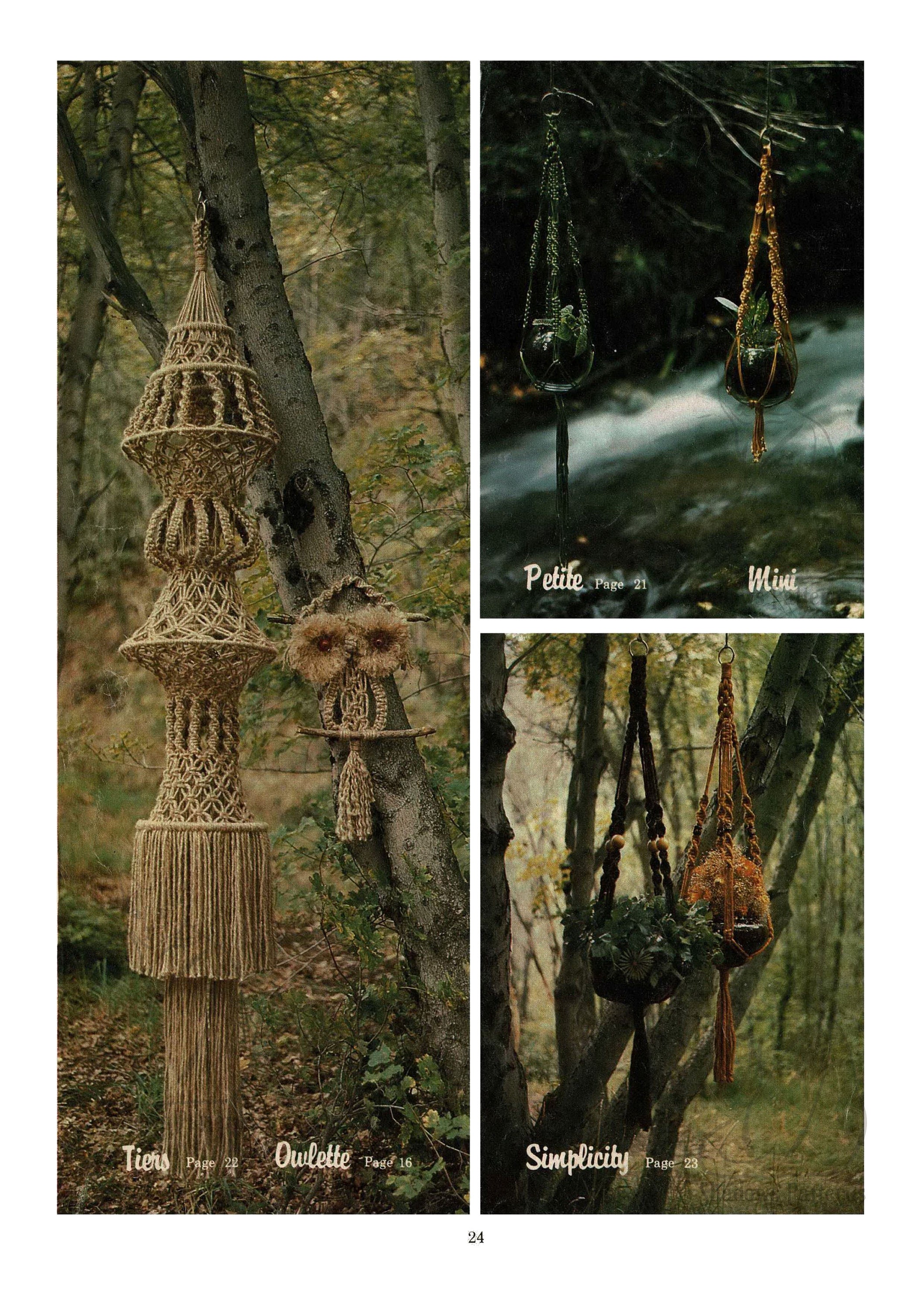 Macrame Elegance Book 1, Vintage Macrame Pattern Book - 20 Designs, PDF ...