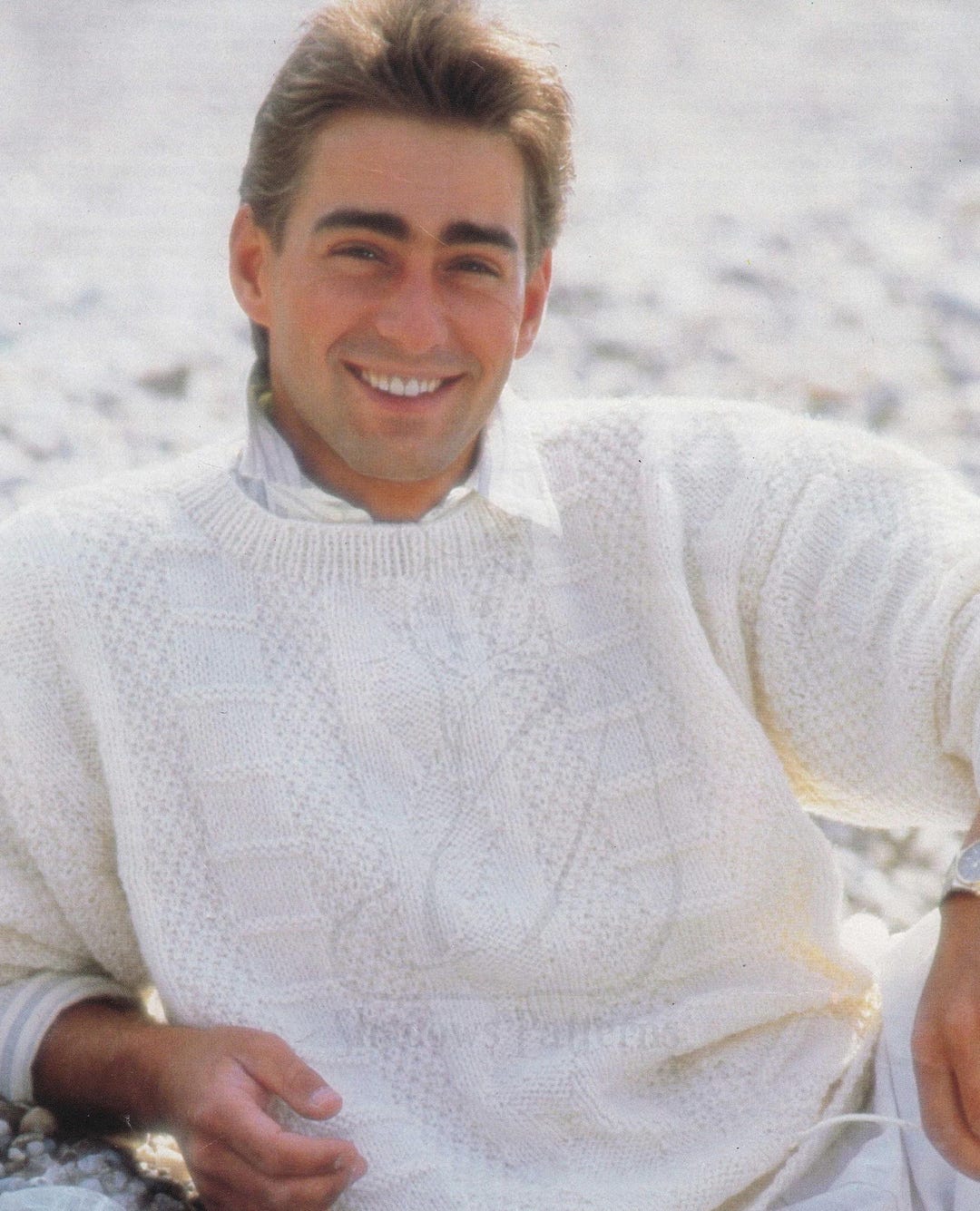 Mens "easy Knit" Aran Guernsey, Vintage Knitting Pattern, PDF, Digital ...