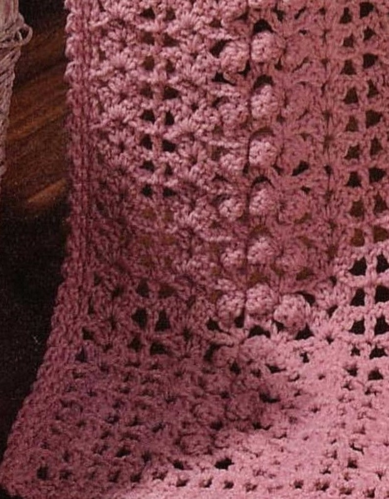 Lovely Pebbles and Shells Crochet Afghan Vintage Crochet - Etsy