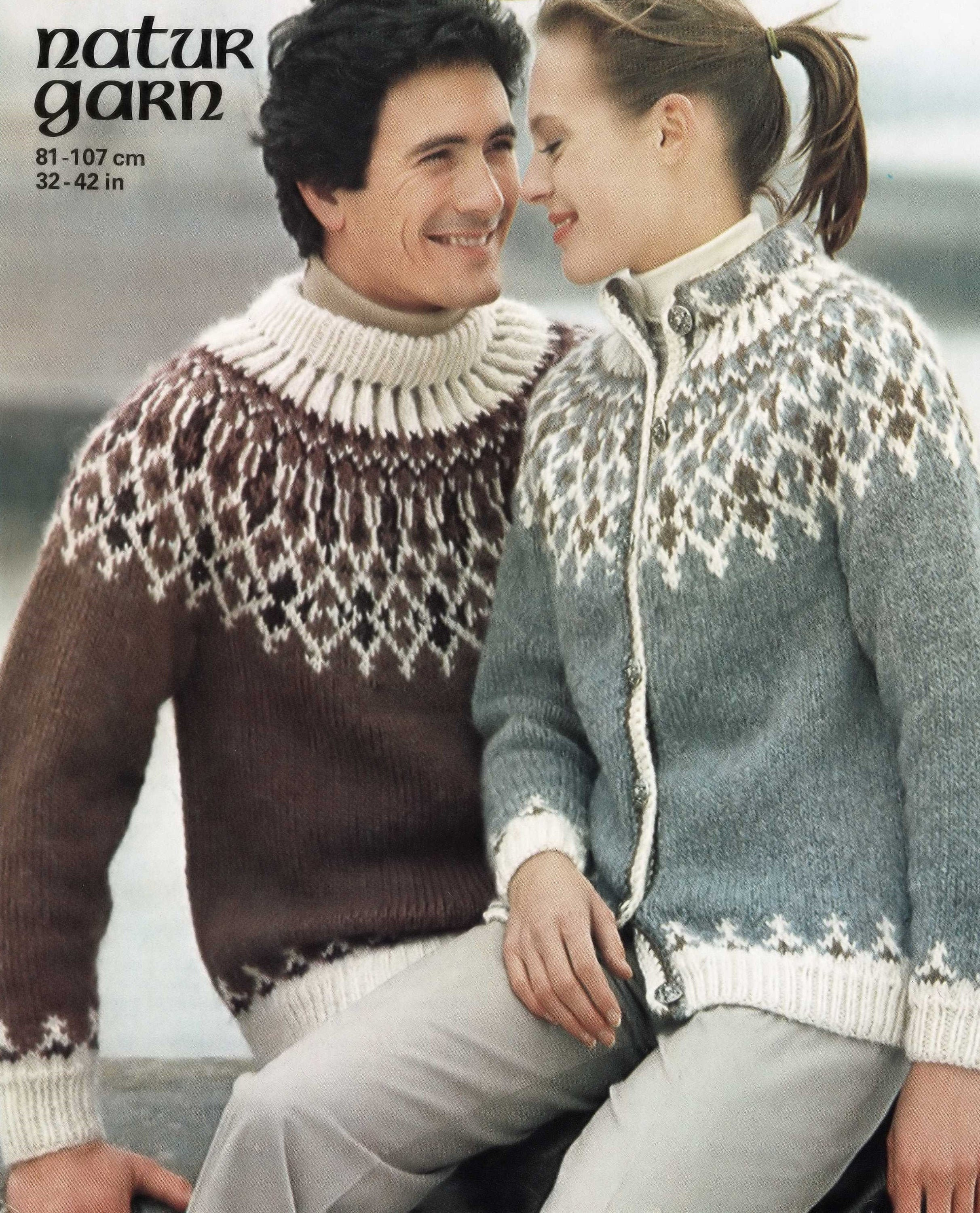 Ladies and Mens Traditional Nordic Fair Isle Jacket and Sweater ...