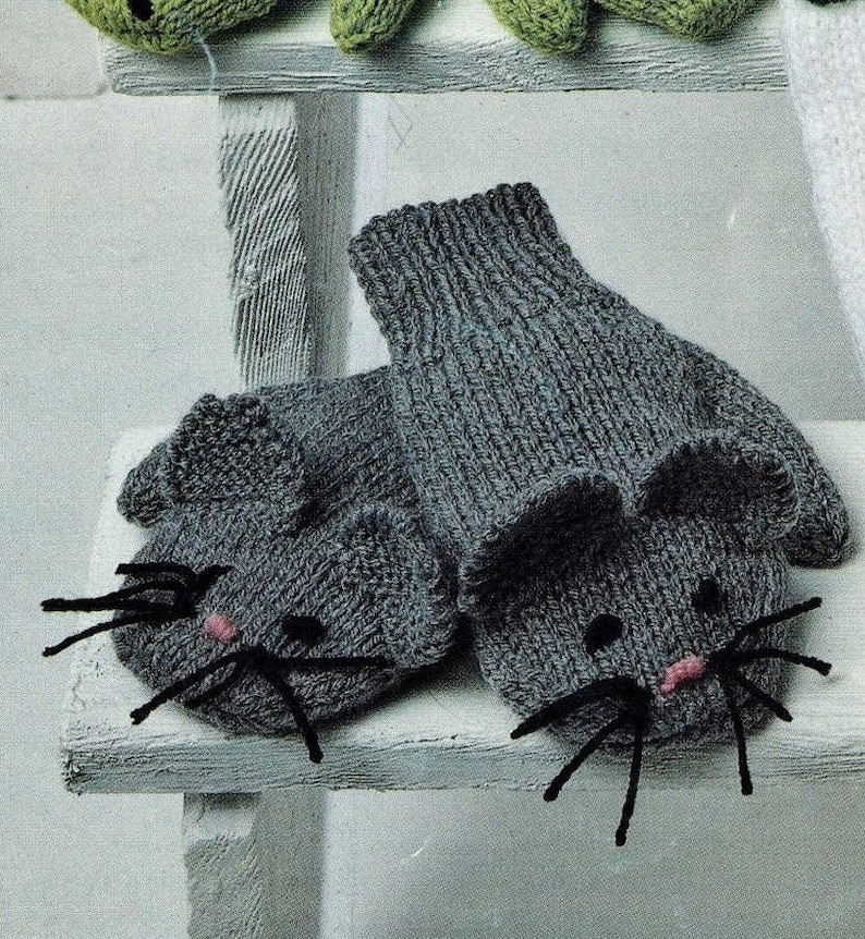 Toddlers and Childrens Wonderful Novelty Mittens 6 Designs - Etsy