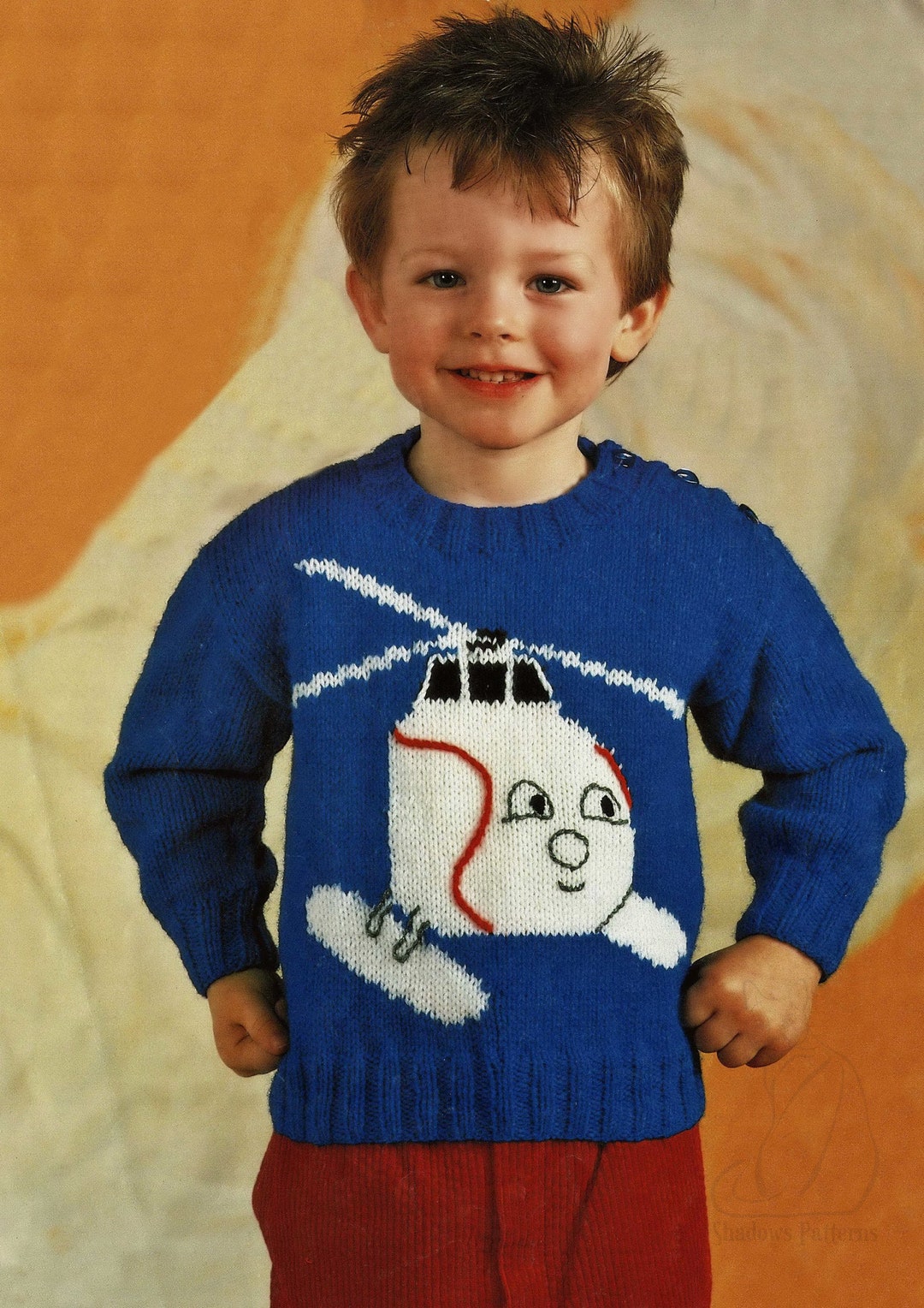 Toddlers and Childrens Wonderful Harold the Helicopter Sweater, Vintage ...