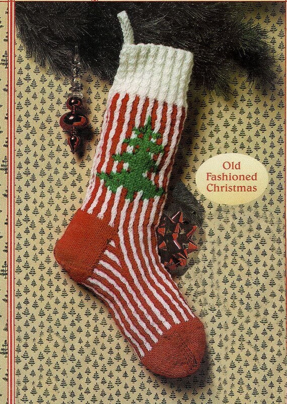 Vintage Knitted Christmas Stockings