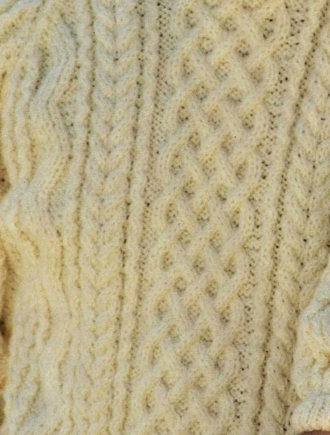 Father and Son Traditional Raglan Sleeve Aran Sweaters | Etsy