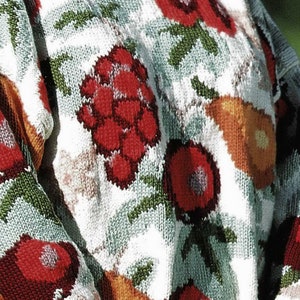 Ladies Gorgeous Summer Fruits Sweater, Vintage Knitting Pattern, PDF ...