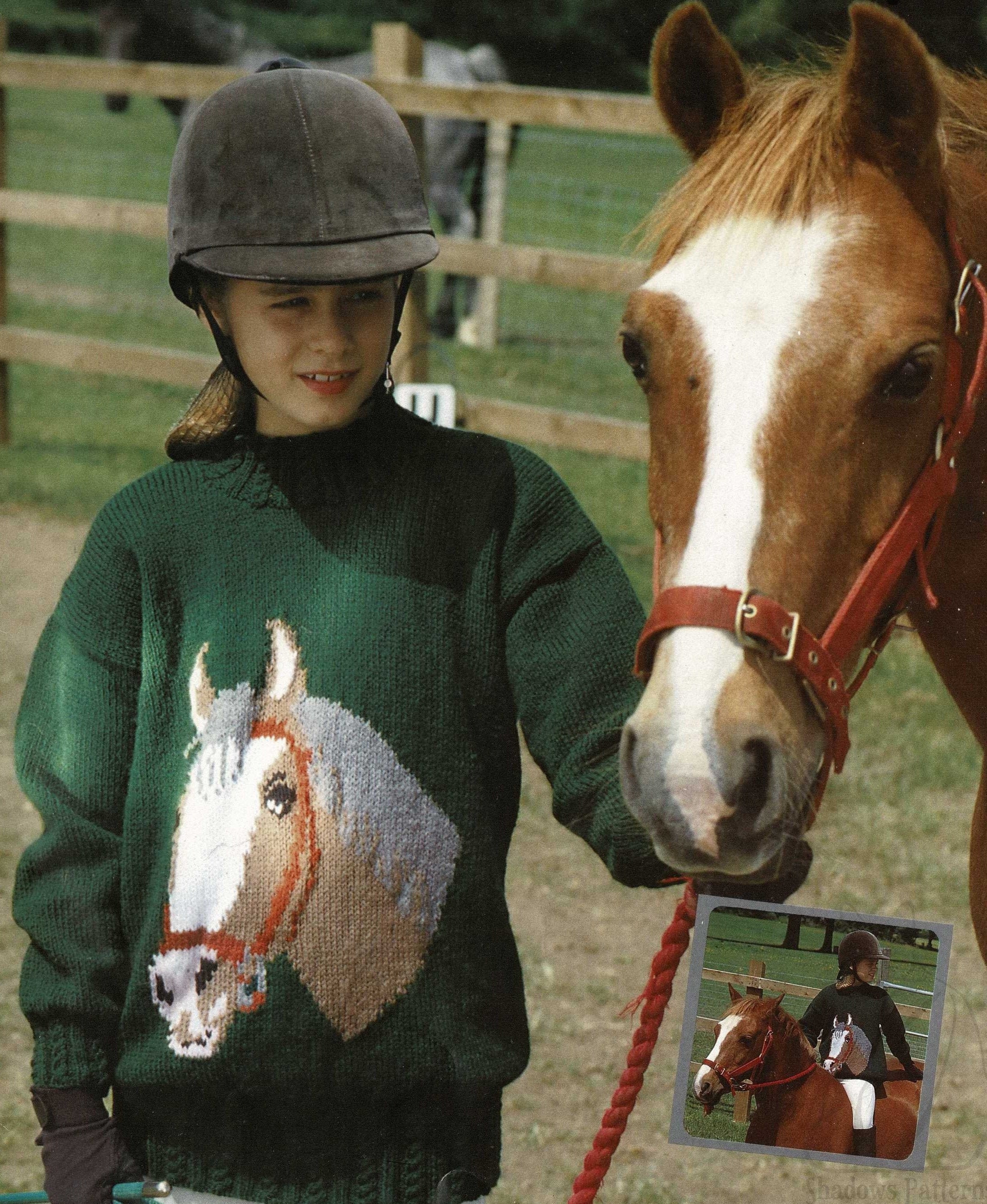 Sweaters For Girls With Horse Design