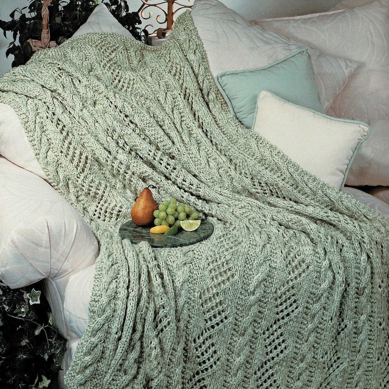 Knit Afghan Pattern - Etsy