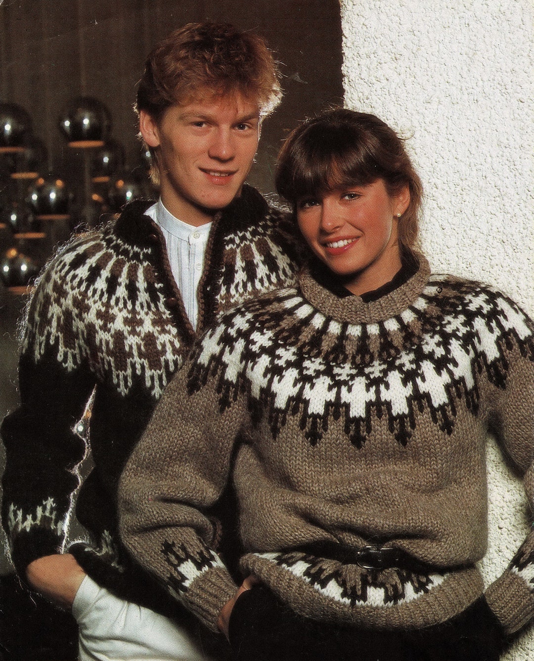 Ladies and Mens Traditional Nordic Fair Isle Jacket and Sweater ...