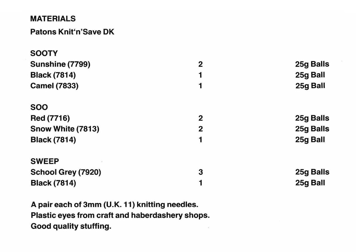 Cute Sooty Sweep and Soo Knitted Hand Puppets Vintage | Etsy