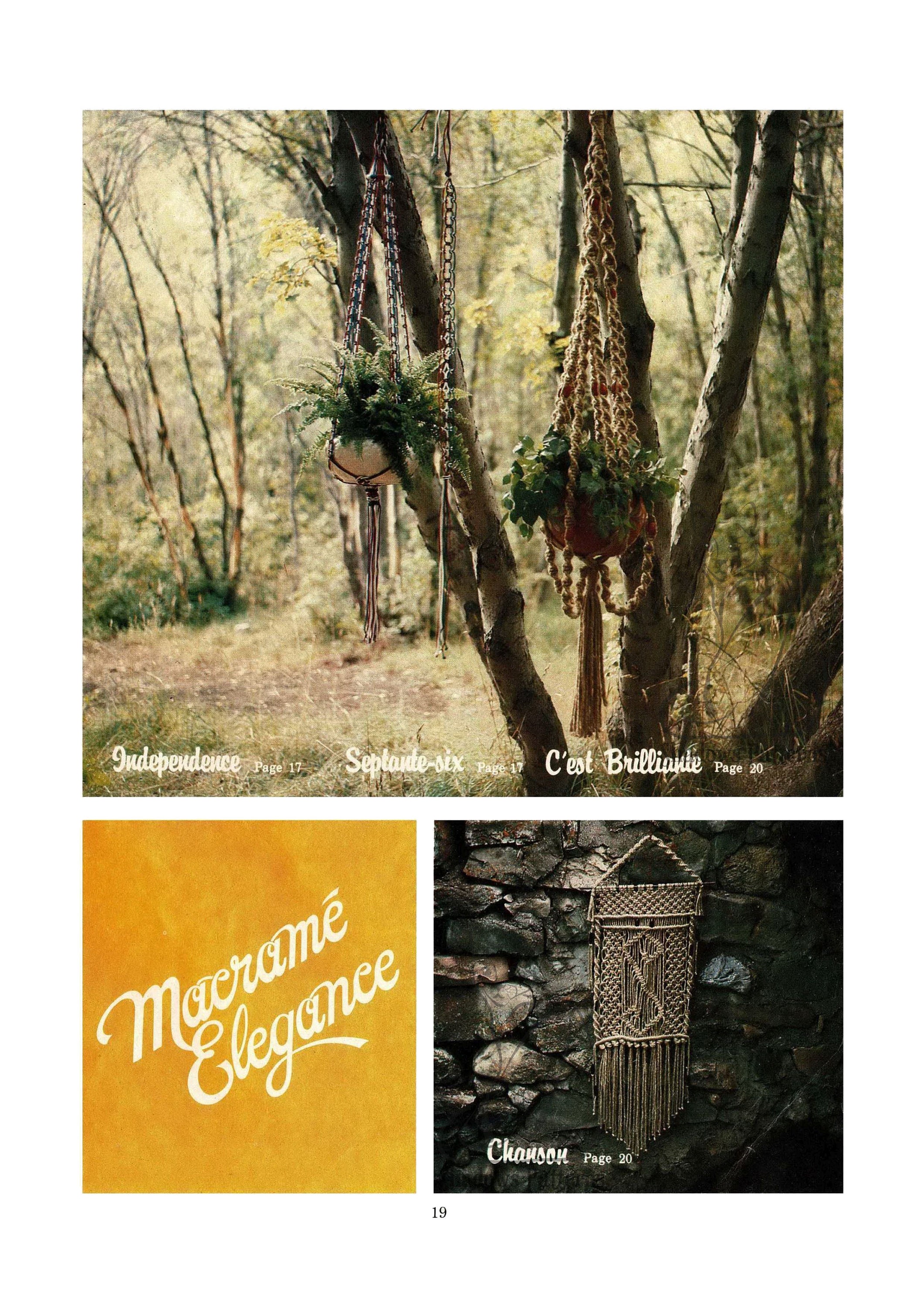 Macrame Elegance Book 1 Vintage Macrame Pattern Book 20 | Etsy