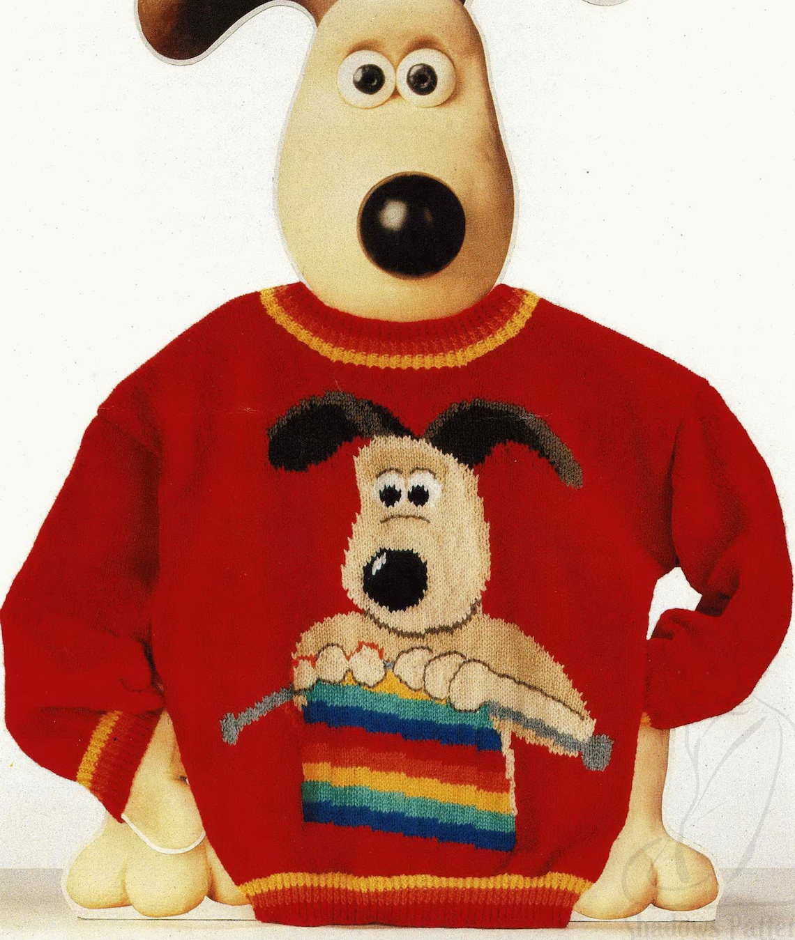 Childrens Super Cute Knitting Gromit Sweater Vintage Knitting - Etsy