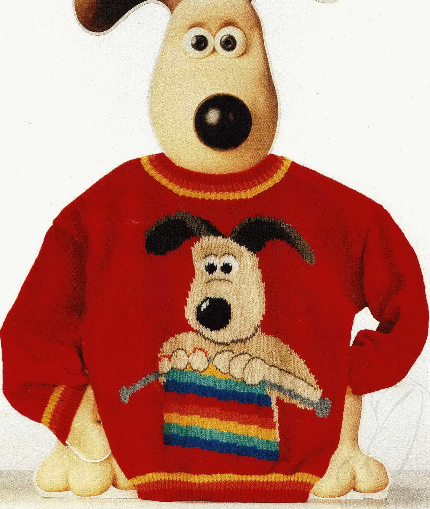 Childrens Super Cute Knitting Gromit Sweater Vintage Knitting - Etsy