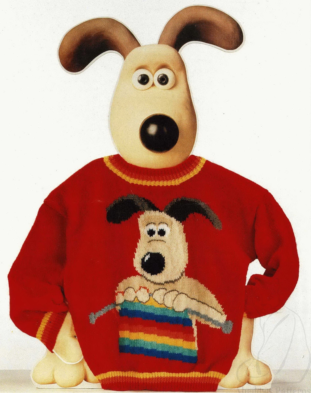 Childrens Super Cute Knitting Gromit Sweater, Vintage Knitting Pattern ...