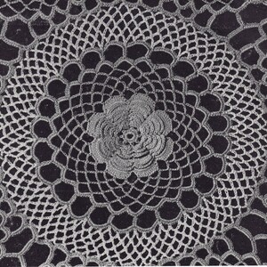 Gorgeous Ring of Roses Doily, Vintage Crochet Pattern, PDF, Digital ...