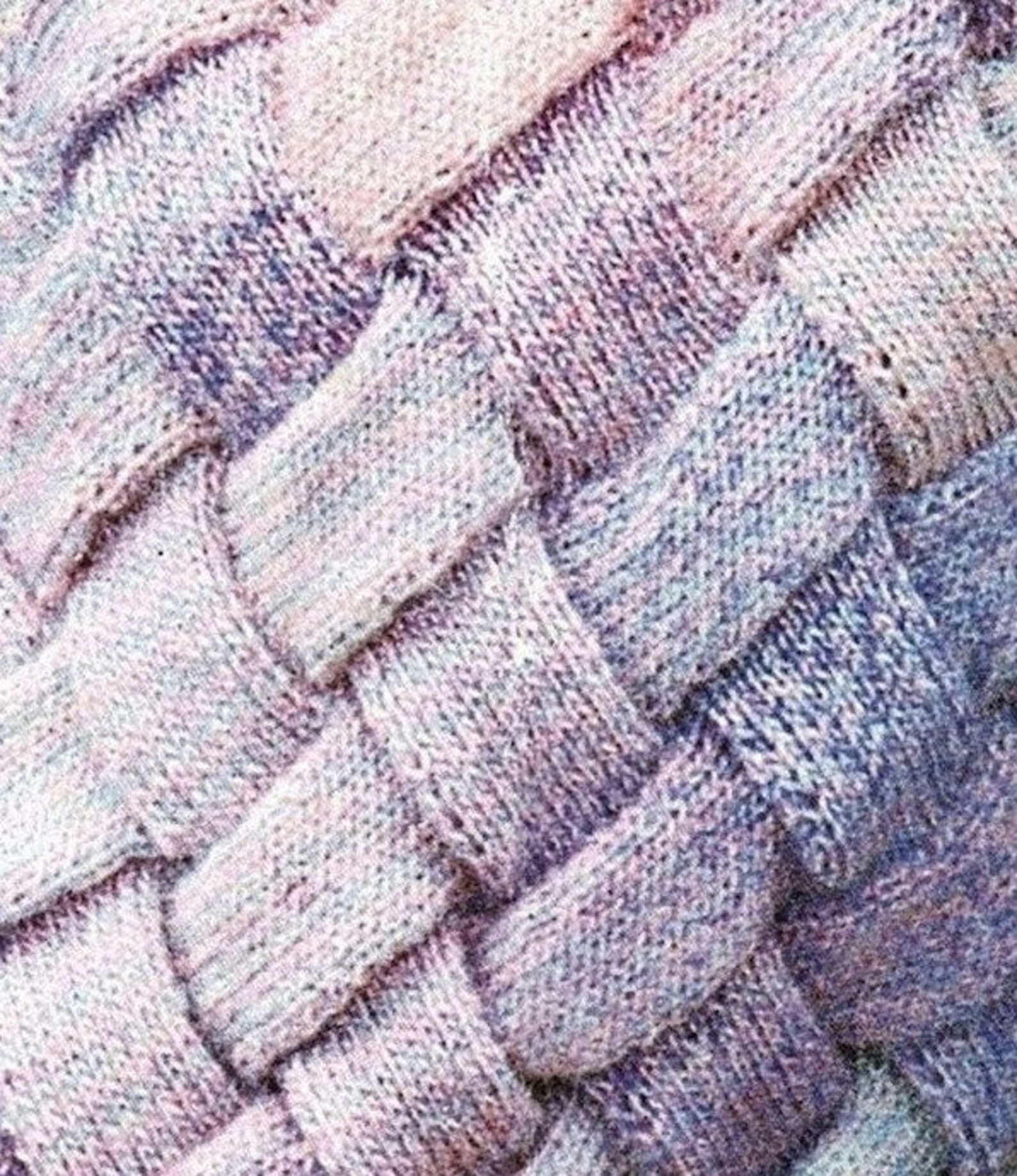 Ladies Stylish Entrelac Sweater Vintage Knitting Pattern - Etsy